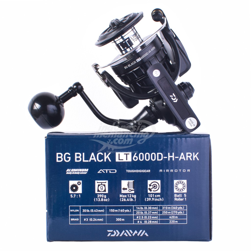 Jual Reel Spinning Daiwa BG Black LT 2021 2500D-XH | 3000D-XH-ARK | 4000D-CXH-ARK | 5000D-CXH ...