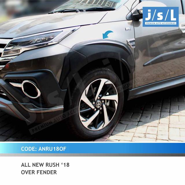 Jual OVERFENDER OVER FENDER ALL NEW RUSH 2018 UP TYPE TRD | Shopee ...
