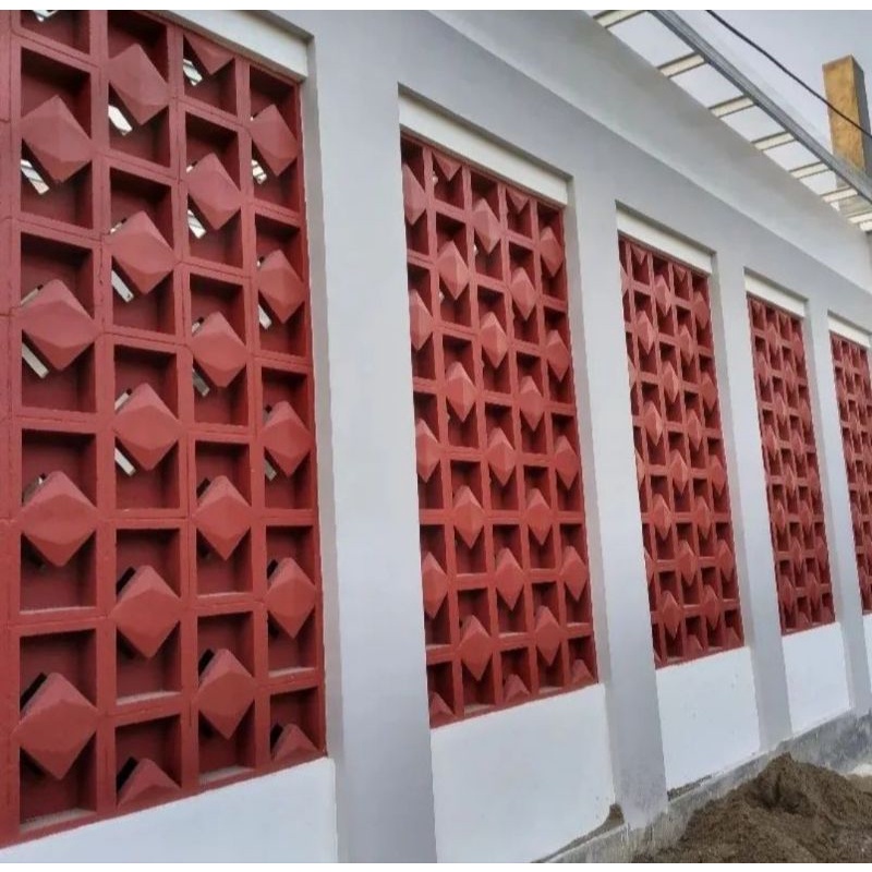 Jual Roster Beton Anti Tampias Minimalis Modern Terlaris Motif M Dua ...