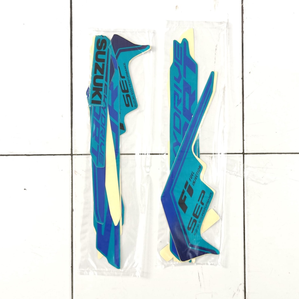 Jual Stiker Bodi Lis Body Striping Skydrive Sport Fi Blue | Shopee ...