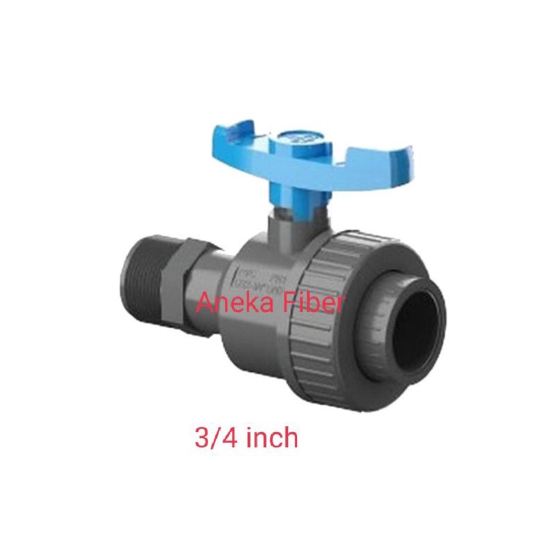 Jual Stop Kran / Single Union Ball Valve 3/4 inch (FxM) | Shopee Indonesia