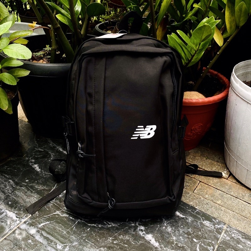Jual NEW BALANCE BASIC MINI LOGO BACKPACK BLACK (FULLTAG) | Shopee ...