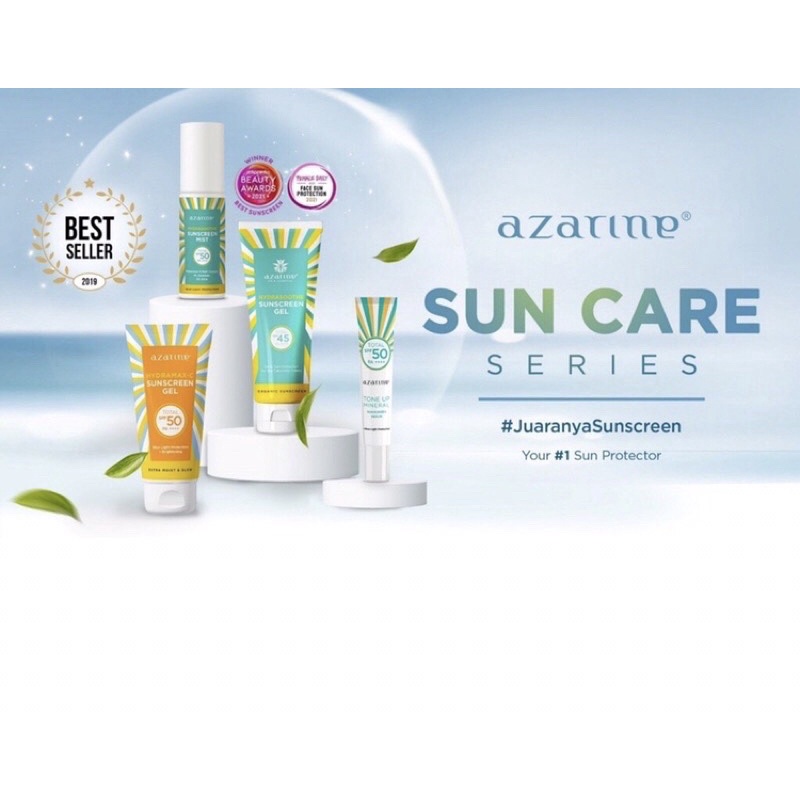 Jual Azarine Sunscreen series | Hydrasoothe Blue Light | Tone Up ...