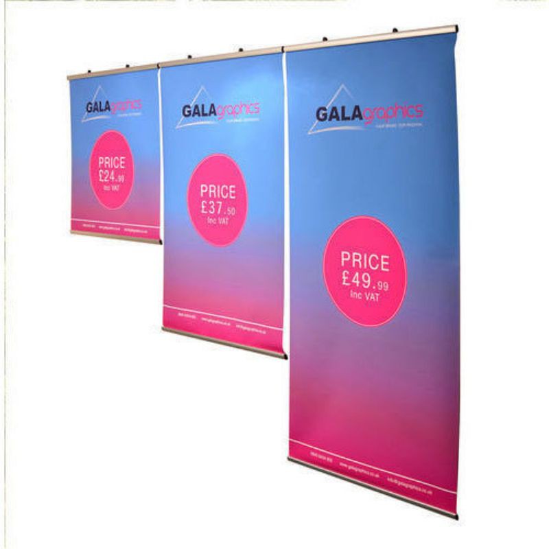 Jual hanging banner alumunium,banner gabtung,poster gabtung 60×160cm ...