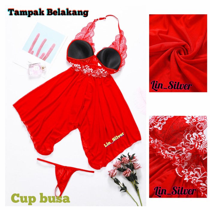 Jual Lingeries Lingeri Dress Baju Gaun Tidur Seksi Cantik Transparan M ...