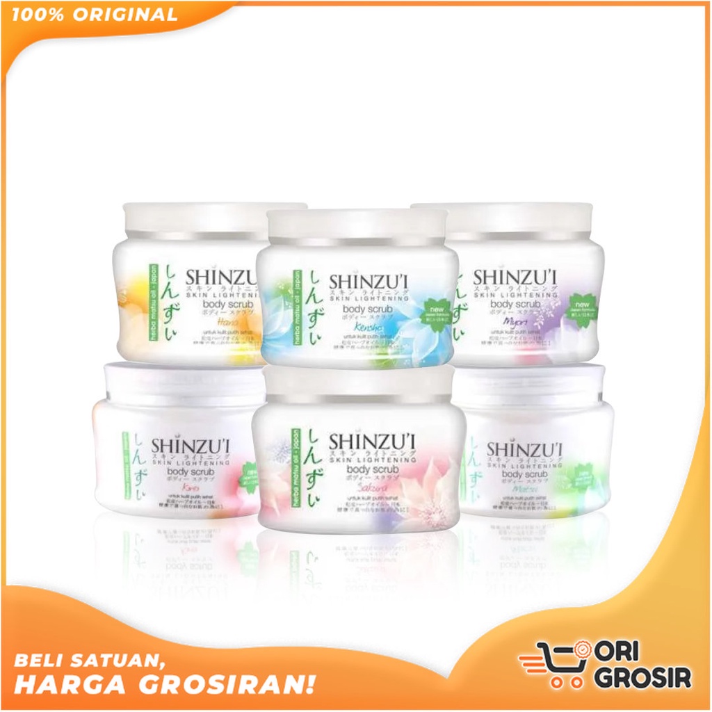 Jual ORI Grosir Shinzu'i Skin Lightening Body Scrub -110gr - 200gr ...