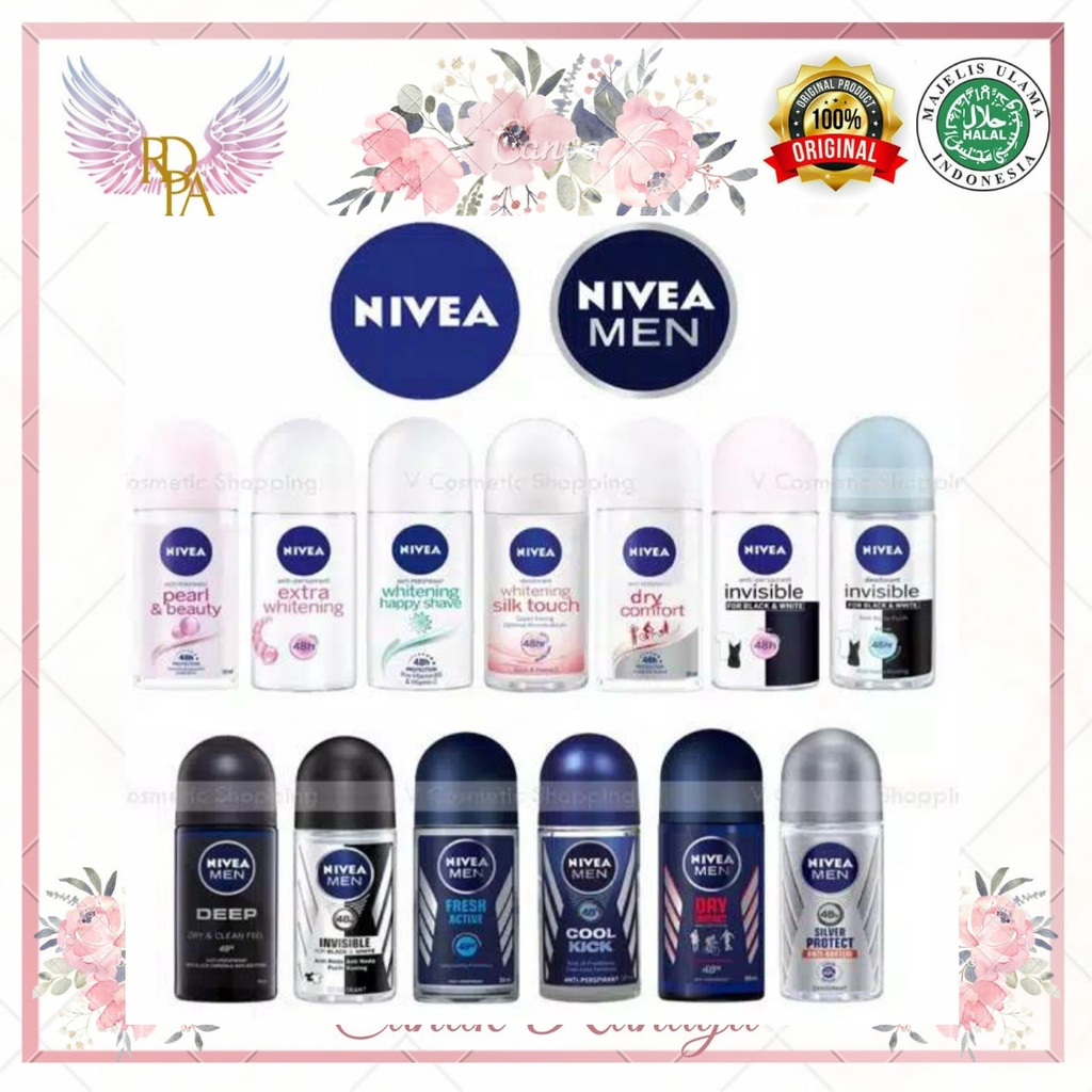 Jual Nivea Roll On Man And Women 50 ml. Deodorant Ketiak. Nivea ...