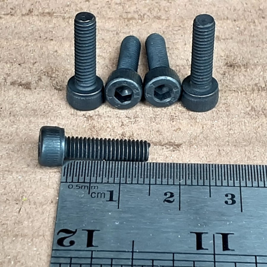 Jual BAUT L M4X16 BAJA M4 X 16 HITAM PANJANG 1,6CM KUNCI L3 L 3 FULL ...