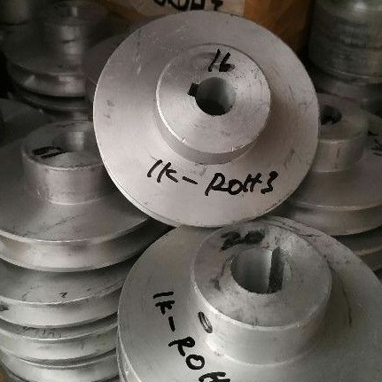 Jual Puli Pulley Pully A1 - 3.5 inch as 16 mm pully alumunium | Shopee ...