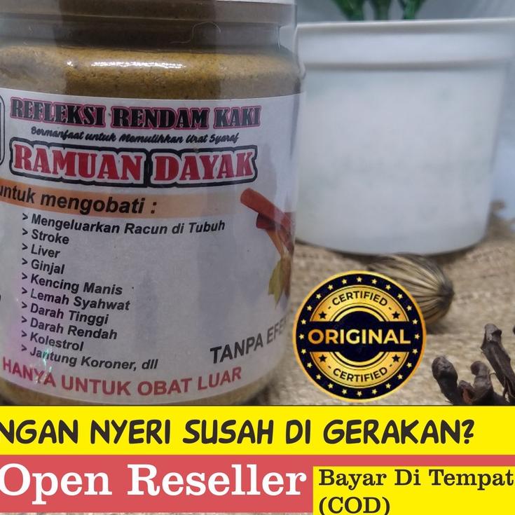 Jual ♦ Dayak Rendam Kaki 300gram / Refleksi Ramuan Dayak Rendam Kaki ...
