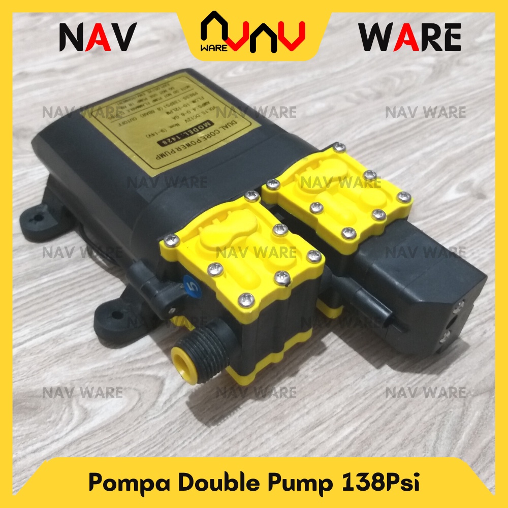 Jual Pompa Air DC 12V Dual Pump 138Psi High Pressure Double Motor 2 ...