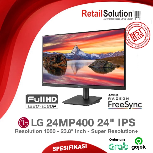 Jual Monitor IPS 24" Full HD 1080p HDMI VGA - LG 24MP400-B / 24MP400B ...