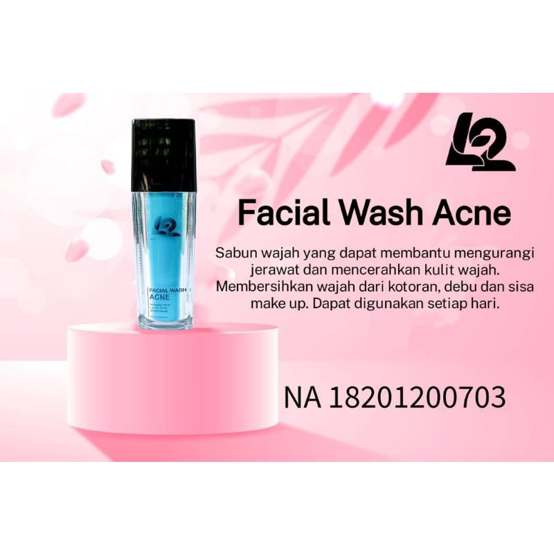 Jual L2 SKIN - FACIAL WASH ACNE (with colloidal gold 24k) | Shopee ...