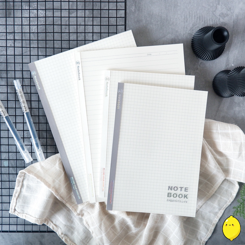 Jual Buku Tulis A5 & B5 Exquisite Life Clear Cover Notebook | Shopee ...