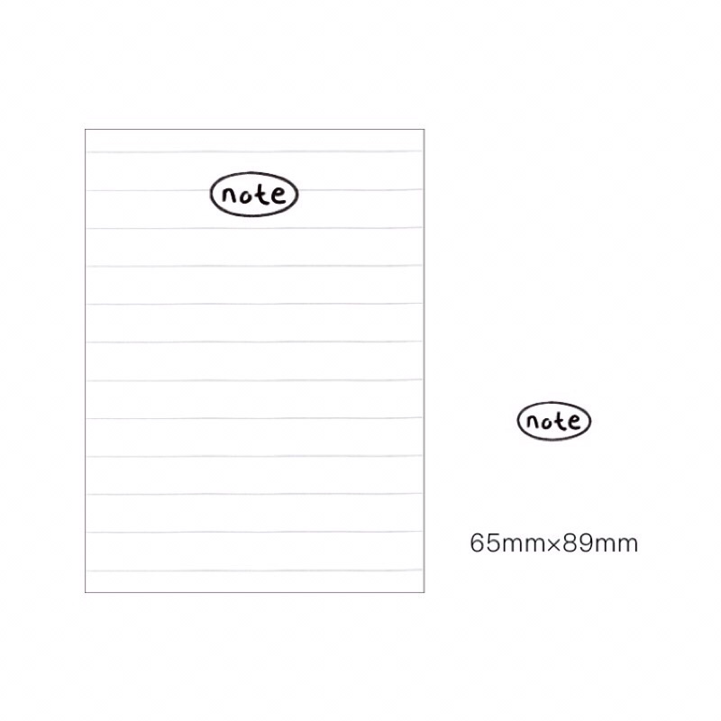 Jual [10 lembar] SIMPLE MEMO PAD LINES NOTE / REMINDER / RECEIPT ...