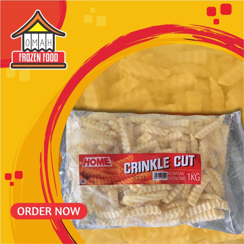 Jual Home Kentang Crinkle Cut 1kg | Shopee Indonesia