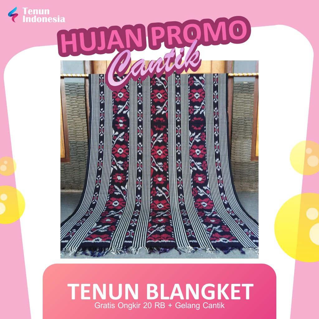 Jual Tenun Ikat Blanket Etnik Kain Selimut Handmade Asli Tradisional ...