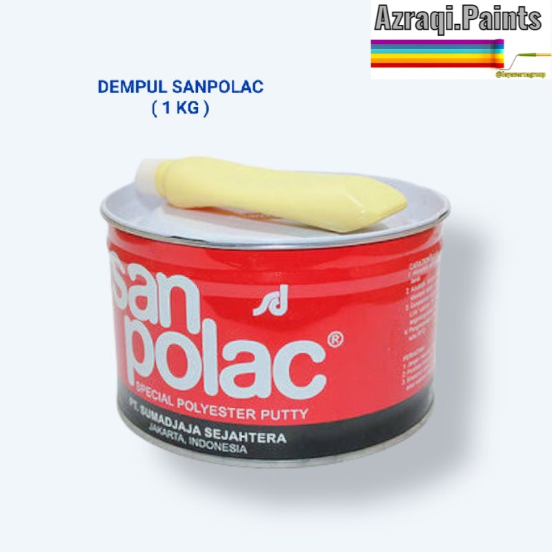 Jual DEMPUL SANPOLAC ( 1 KG ) + OBAT HARDENER / Besi / Kayu / Mobil ...