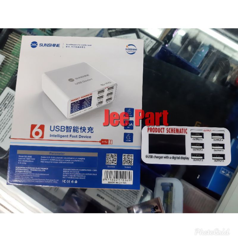 Jual SUNSHINE SS-304D 6 PORT ADAPTOR | Shopee Indonesia