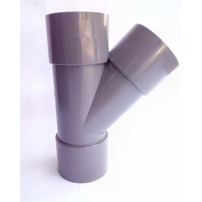 Jual Cabang Y branch 45° 45 derajat merk CM Rucika 6" 6 inch sambungan ...