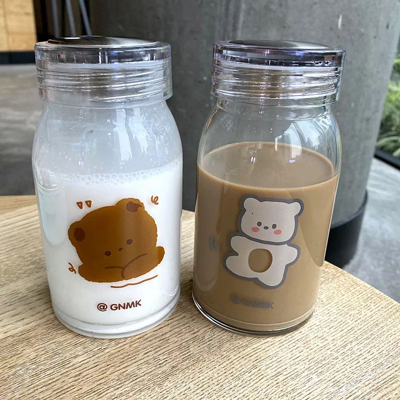 Jual Botol Minum Kaca Bear Glass | Shopee Indonesia