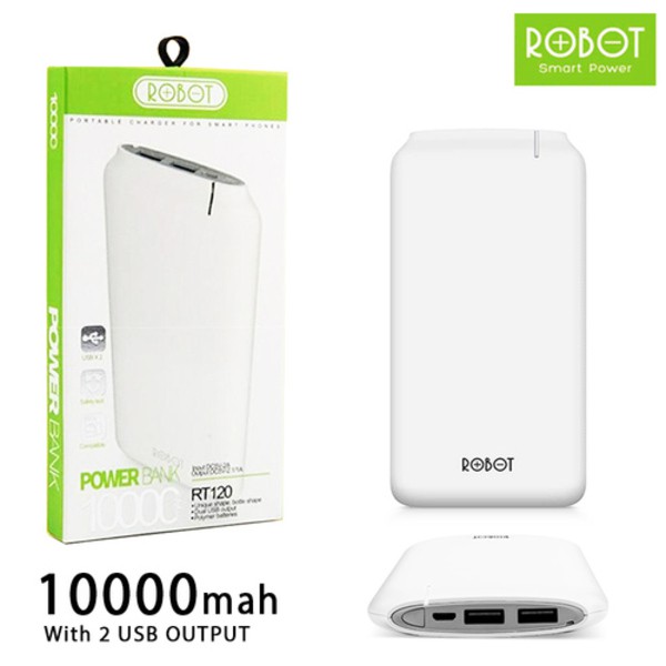 Jual Power bank Robot RT120 10000mAh | Shopee Indonesia