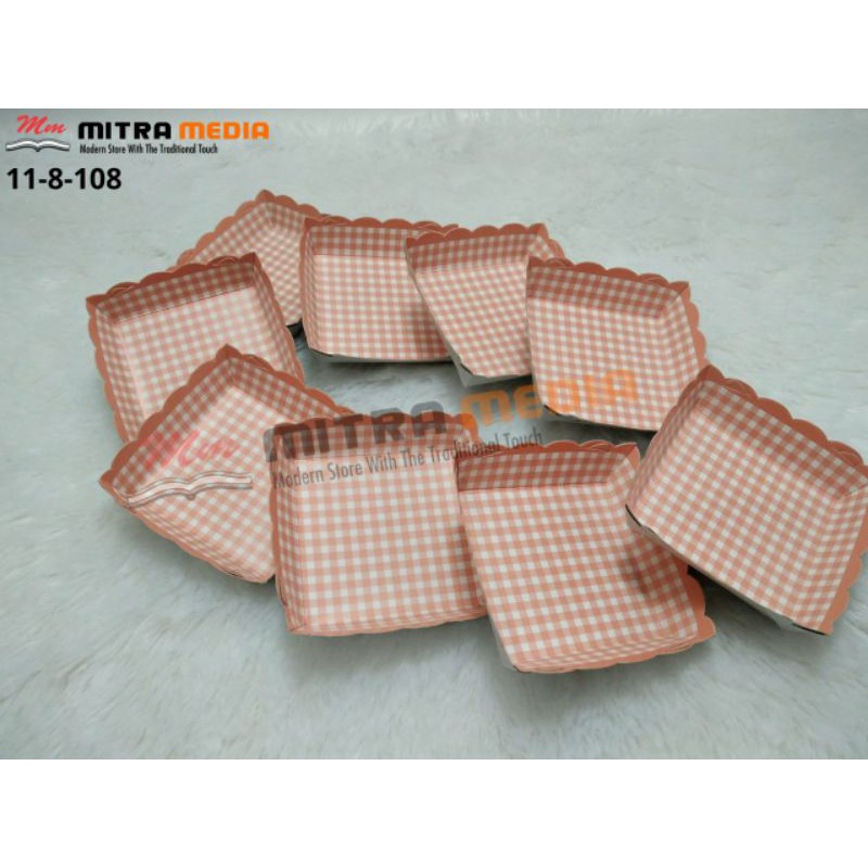 Jual PIRING KUE / PIRING KERTAS KUE PESTA / PIRING KUE TART KOTAK ISI 12PCS MURAH | Shopee Indonesia