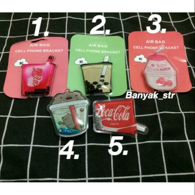 Jual [Ready stock] POP SOCKET BOBA BUBBLE MILK TEA COCA COLA STARBUCK ...