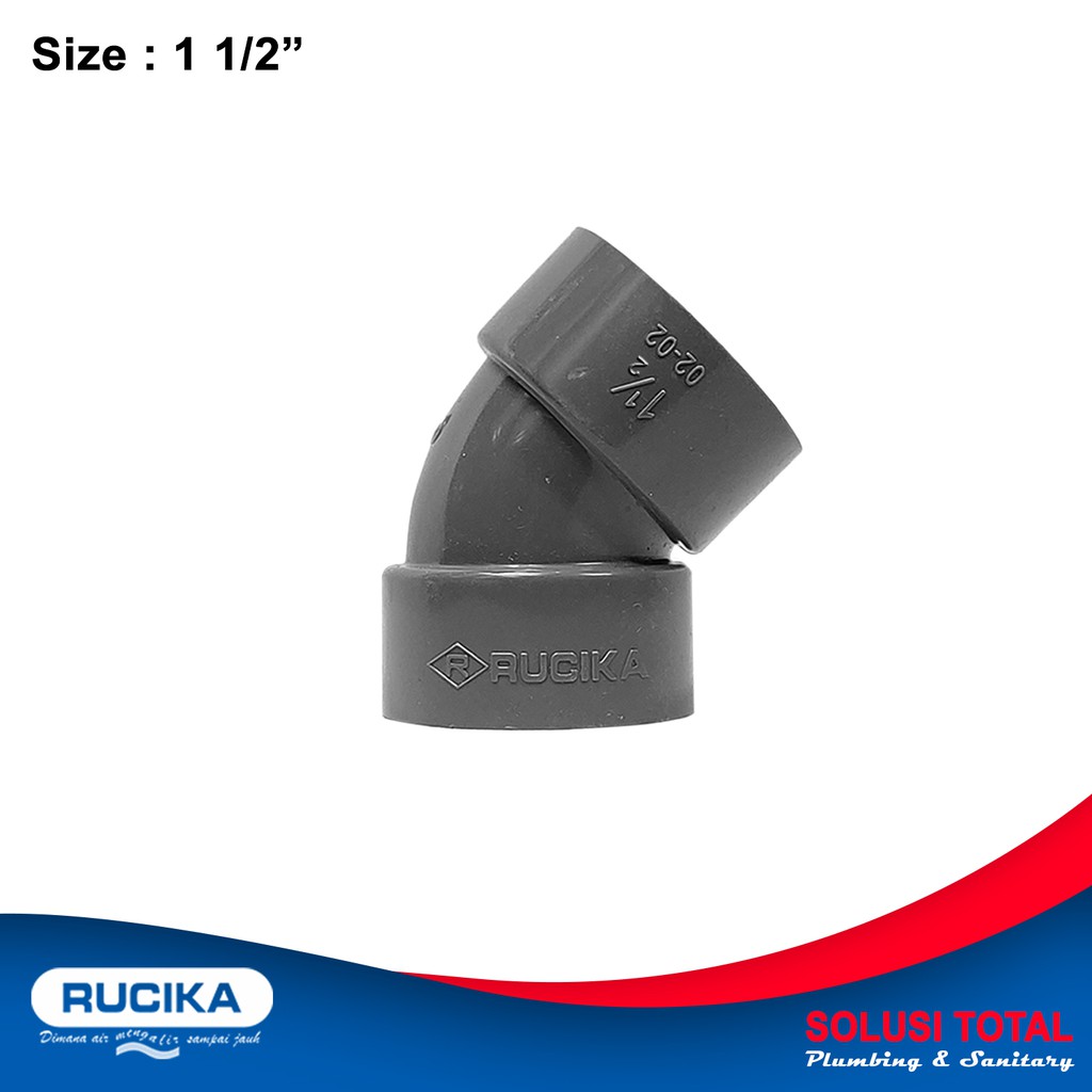 Jual Knee D 45 1 1/2 Inch Rucika Elbow D 45 1 1/2" Rucika | Shopee Indonesia