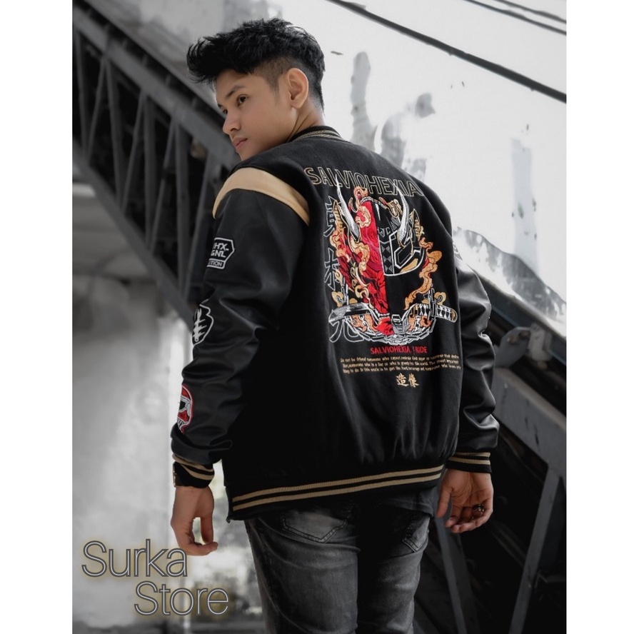 Jual JAKET BASEBALL VARSITY PRIA ORIGINAL - JAKET VARSITY SUNMORI ...