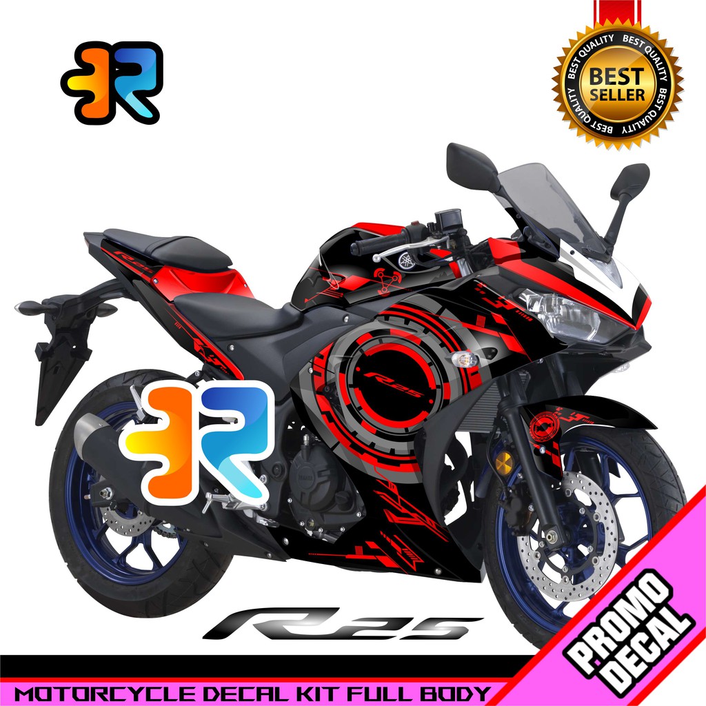 Jual Decal Motor R25 Desain Hitech Sticker Decal Full Body | Shopee ...