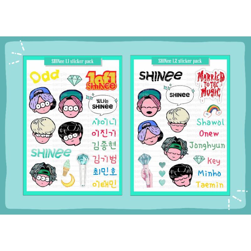 Jual SHINee STICKER PACKS (Minimal pembelian 2) | Shopee Indonesia