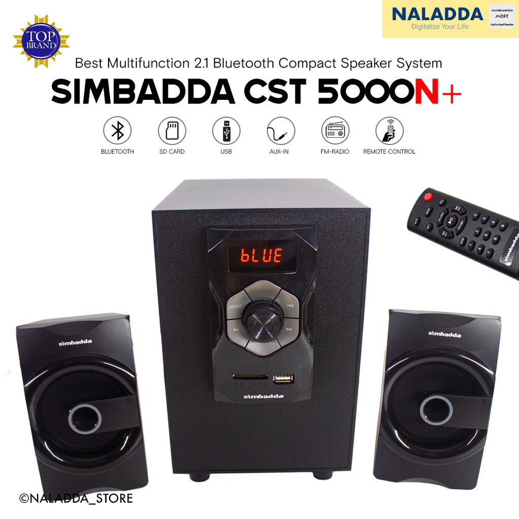 Jual SIMBADDA CST 5000N+ |2.1 Speaker Aktif Bluetooth,AUX IN,USB,SD ...