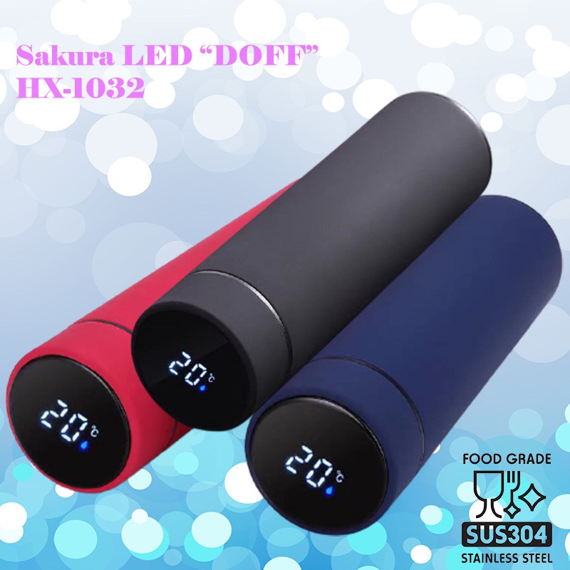 Jual Termos Stainless Steel LED SUHU I Termos Vacuum Flask Insulated ...