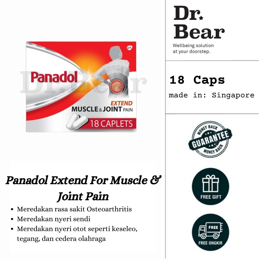 Jual Panadol Extend Singapore 18 Caps/ Panadol Muscle Joint Pain ...