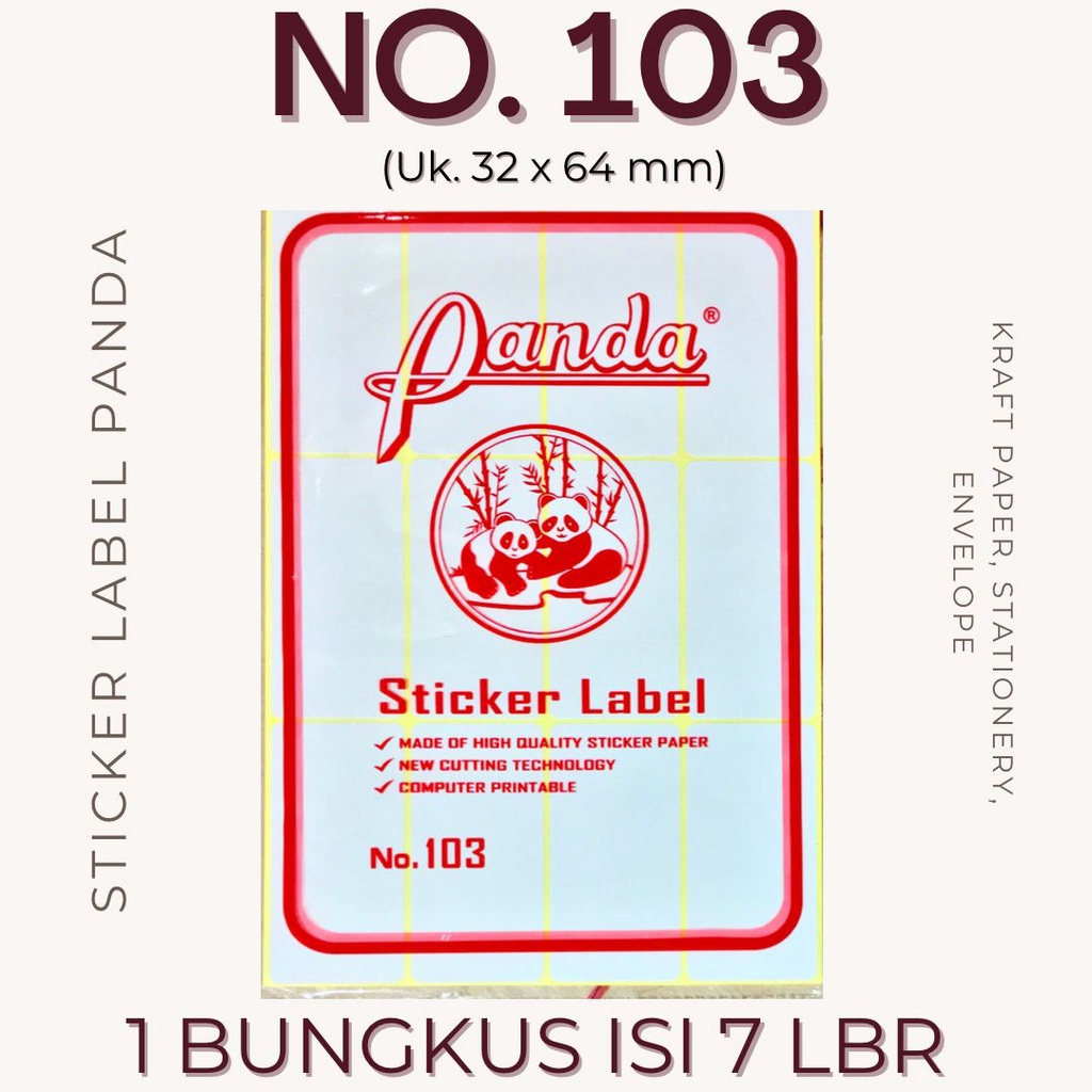 Jual Stiker Label Polos Polos Undangan 103 Shopee Indonesia