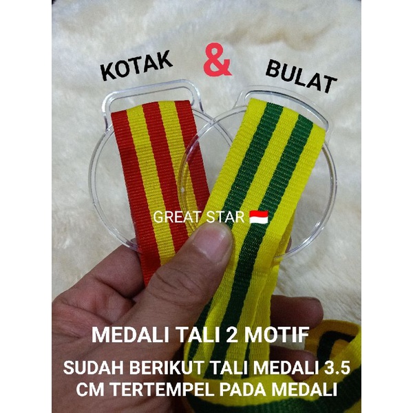 Jual BANDUL MEDALI BULAT NEW INSERT PAPER + TALI 3.5CM SIAP PAKAI ...