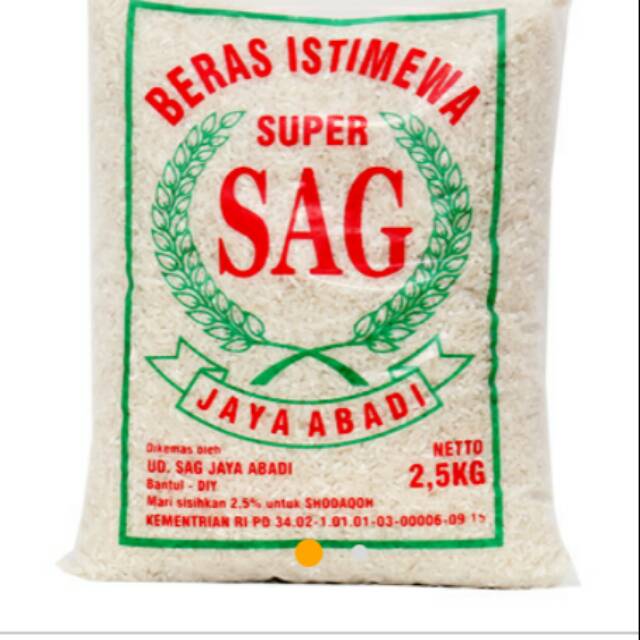 Jual Beras SAG Super 2,5Kg | Shopee Indonesia