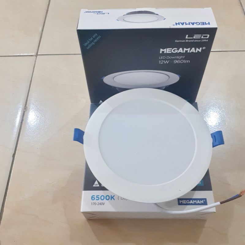 Jual Lampu LED Panel 12 Watt 12w MEGAMAN Downlight IB Tanam Bulat 5 ...