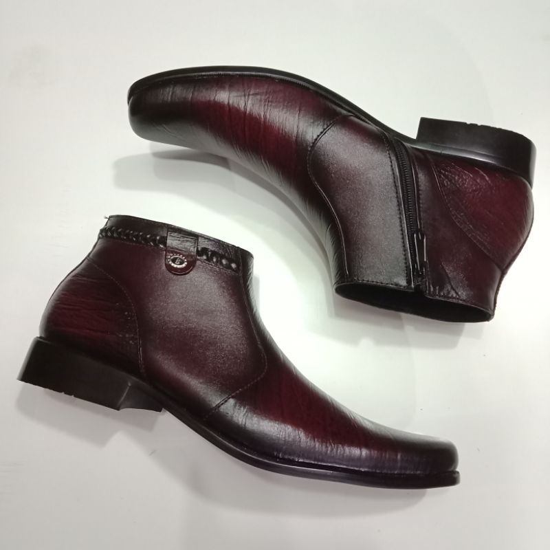 Jual Sepatu Boot Pria Kulit Asli/Merek Bally/Pantofel Boot Formal Pria ...