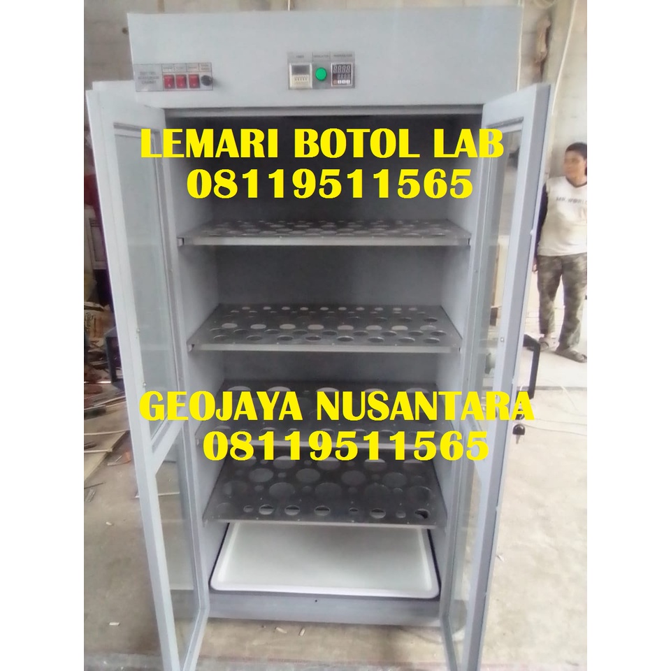 Jual Lemari Botol Laboratorium / Lemari Glassware + Peredam Panas ...