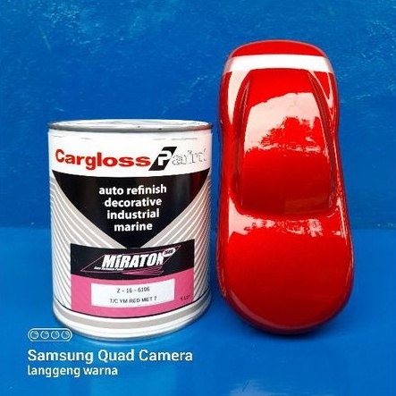 Jual Cat Cargloss Miraton 6106 T/C Red Met 7 / Candytone Merah Yamaha ...