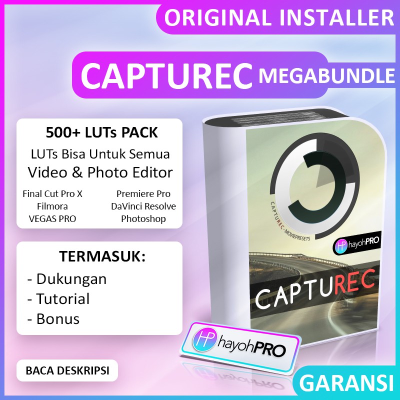 Jual CAPTUREC MEGABUNDLE 500+ LUTs Presets Pack | Shopee Indonesia