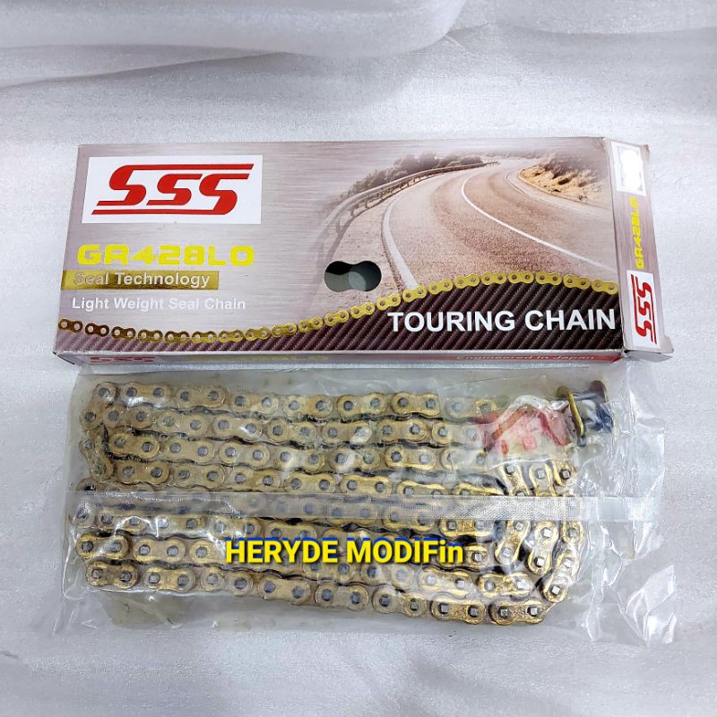 Jual Rantai O ring 428 Gold Original SSS Racing GR 428 Lo 130 140 L ...