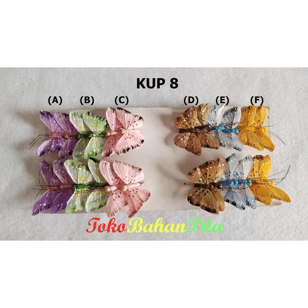 Jual (1 PASANG) KUPU KUPU HIAS KUP 8 | APLIKASI KUPU KUPU HIAS | HIASAN ...