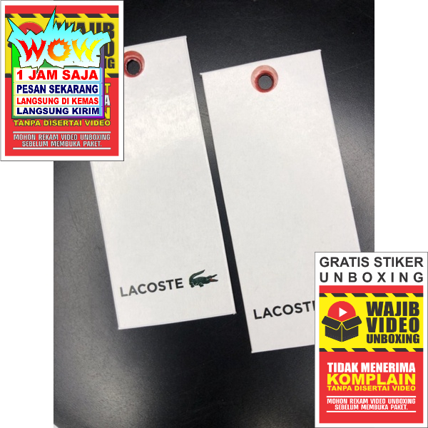 Jual LACOSTE LABEL TAG HANG TAG SUPER PREMIUM CO 1X DI KIRIM 600PCS ...