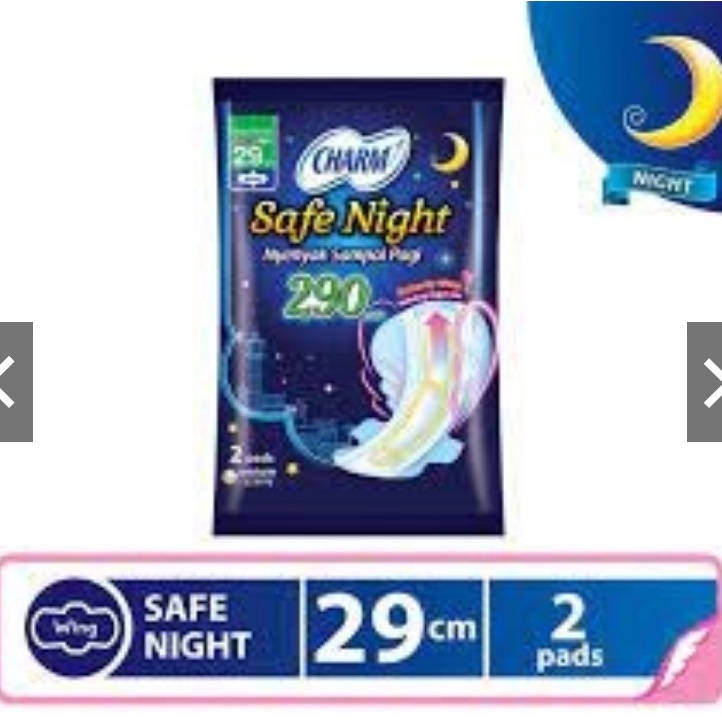 Jual Charm Night 29 cm Renceng isi 10 renceng(1 Sachet isi 2Pads ...