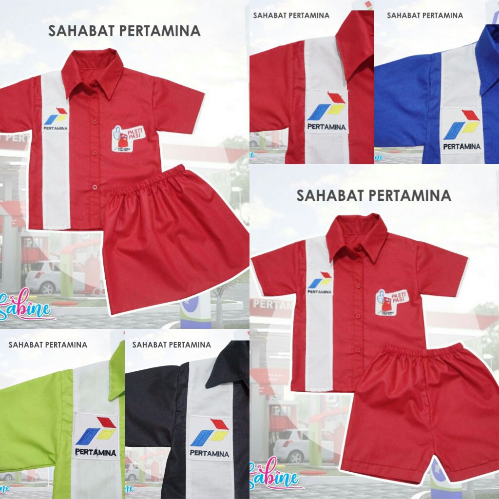 Jual KOSTUM PERTAMINA ANAK COWOK CEWEK SAHABAT PERTAMINA | Shopee Indonesia