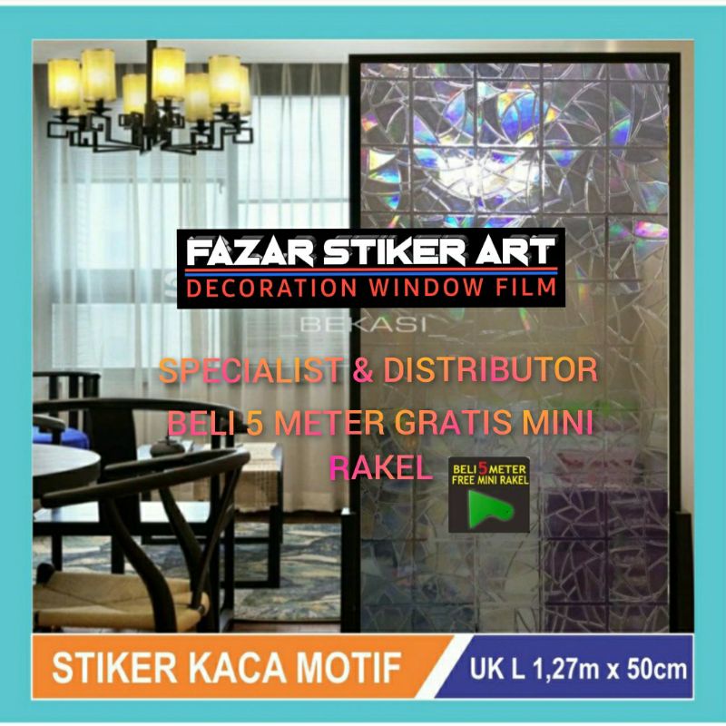 Jual STICKER KACA / STICKER KACA JENDELA RUMAH / STICKER KACA MOTIF ...
