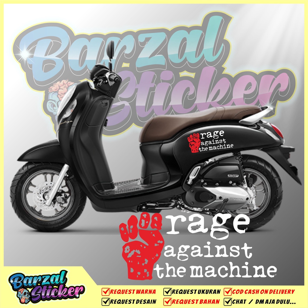 Jual stiker motor cuting STRIPING cutting sticker logo RATM / RAGE ...